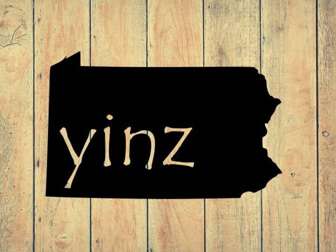 PA State Map Yinz Slang Digital File Instant Download Svg - Etsy