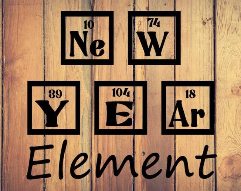 New Year Element, Digital File, Instant Download, Svg, Pdf, Eps, Dxf - Etsy