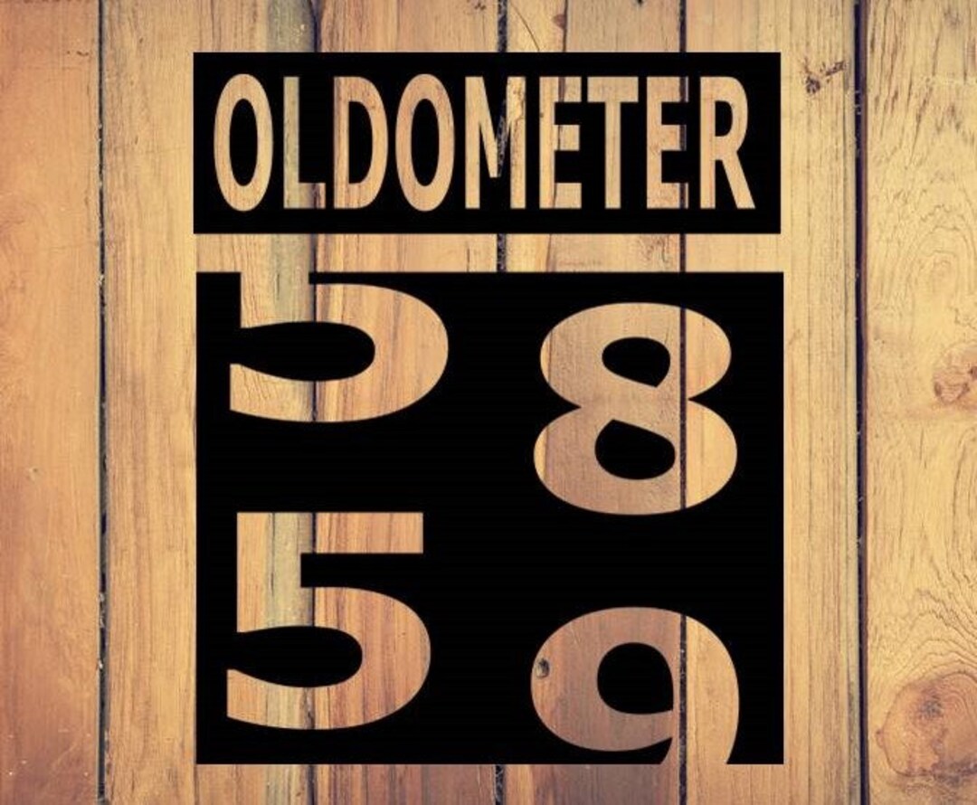 Oldometer 58-59 Digital File, Instant Download, Svg, Png, Pdf, Eps, Dxf ...