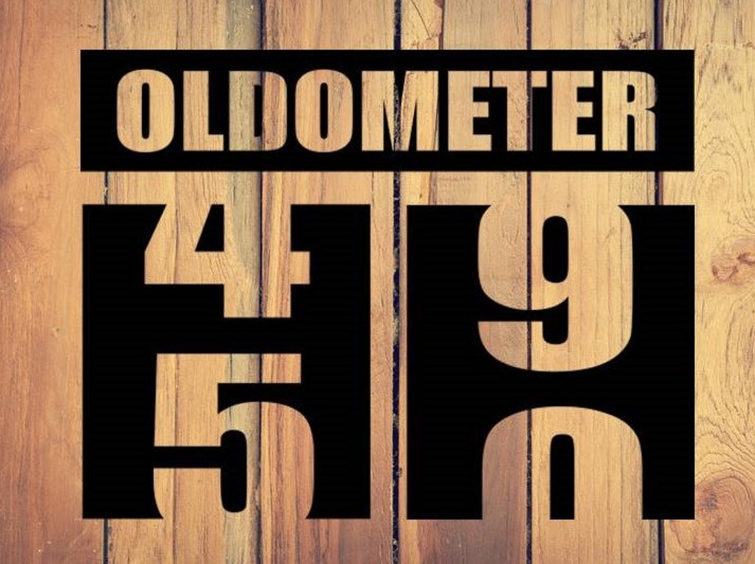 Oldometer 49 to 50, Digital File, Instant Download, Svg, Png, Pdf, Eps ...