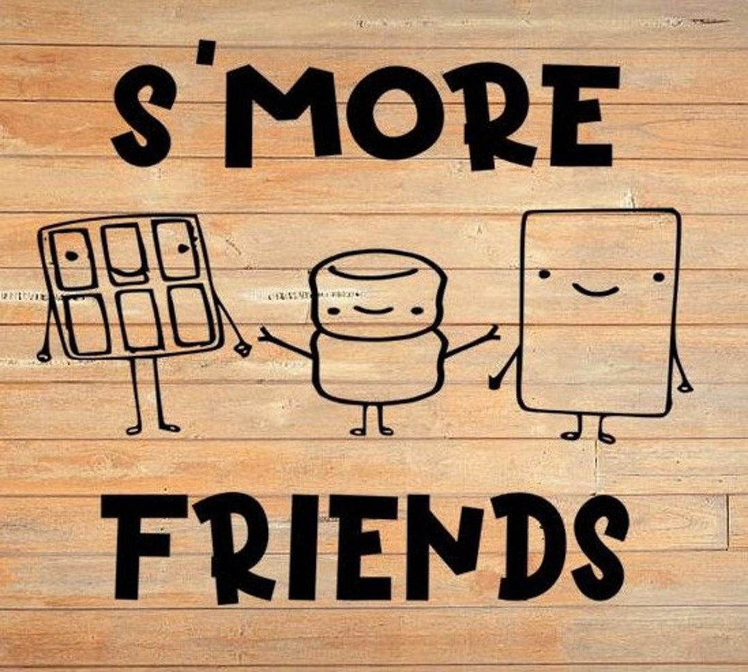Smore Friends, Digital File, Instant Download, Svg, Png, Pdf, Eps, Dxf ...