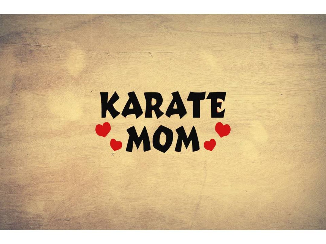 Karate Mom With Hearts, Digital File, Instant Download, Svg, Png, Eps ...