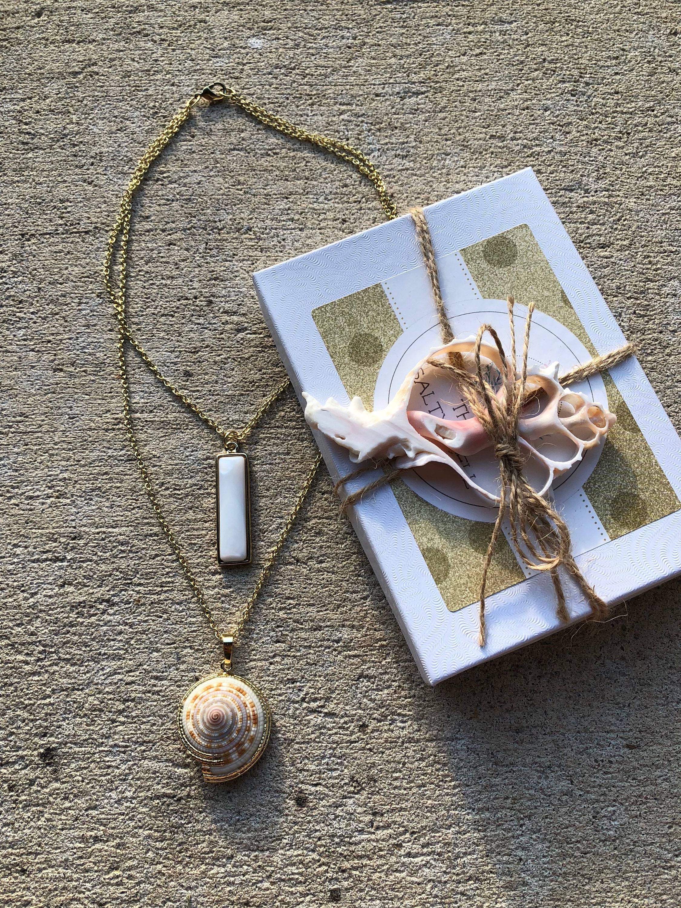 Sea Shell Necklace, Holiday Gift for Her, Gift for Women, Best Friend ...
