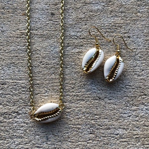 Small Shell Jewelry Set, Mermaid Jewelry, Gift Mom, Boho Gift Set, Summer Jewerly Set, Beach ...