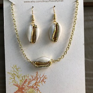 Small Shell Jewelry Set, Mermaid Jewelry, Gift Mom, Boho Gift Set, Summer Jewerly Set, Beach ...