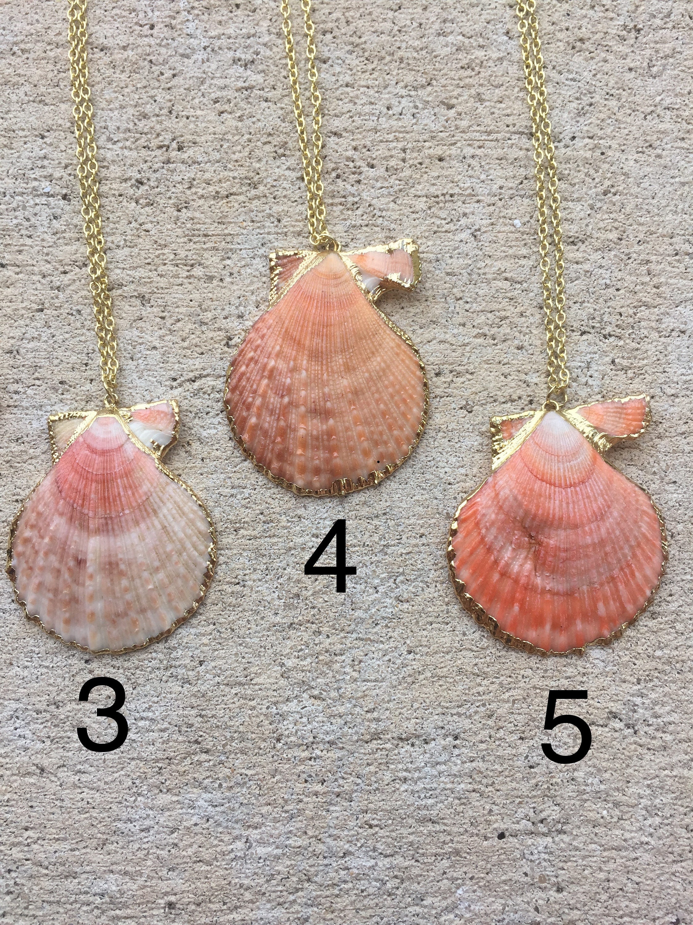 Pink Shell Necklace, Holiday Gift for Her, Gift for Women, Beach Lover ...