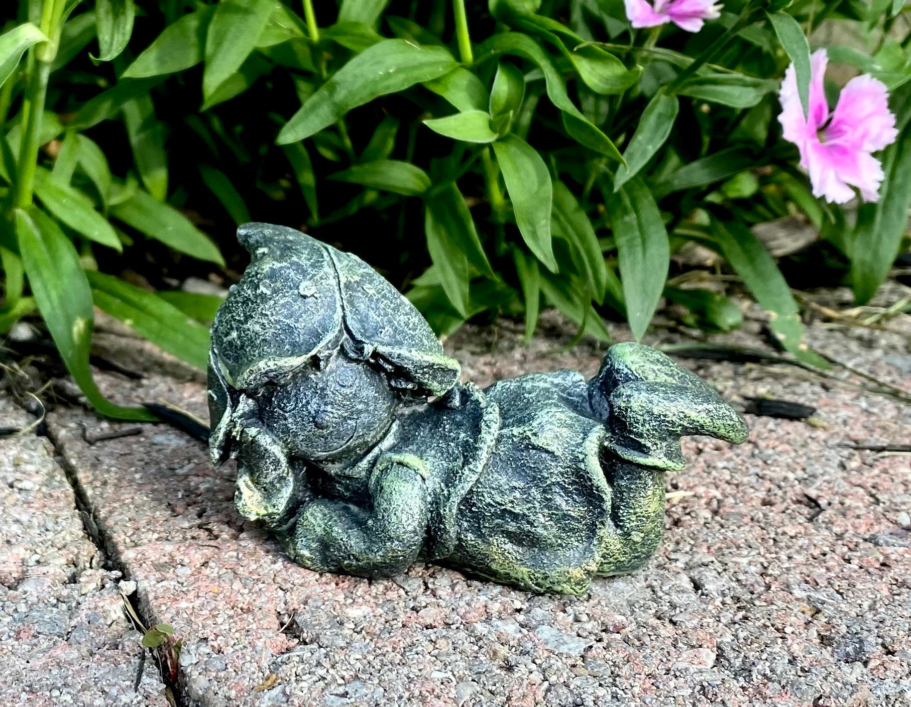 Pixie Statue Figurine, Nature Garden Sprite Concrete Statue, Fairy ...