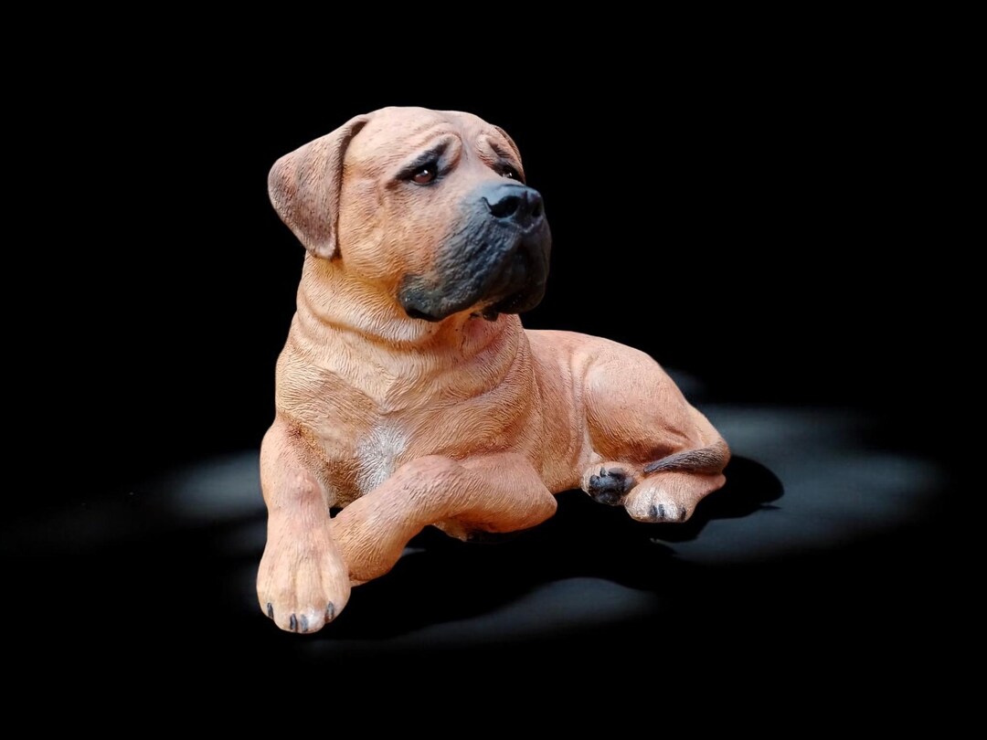 Custom Bull Mastiff Statue Figurine, Custom Bull Mastiff Pet Portrait ...