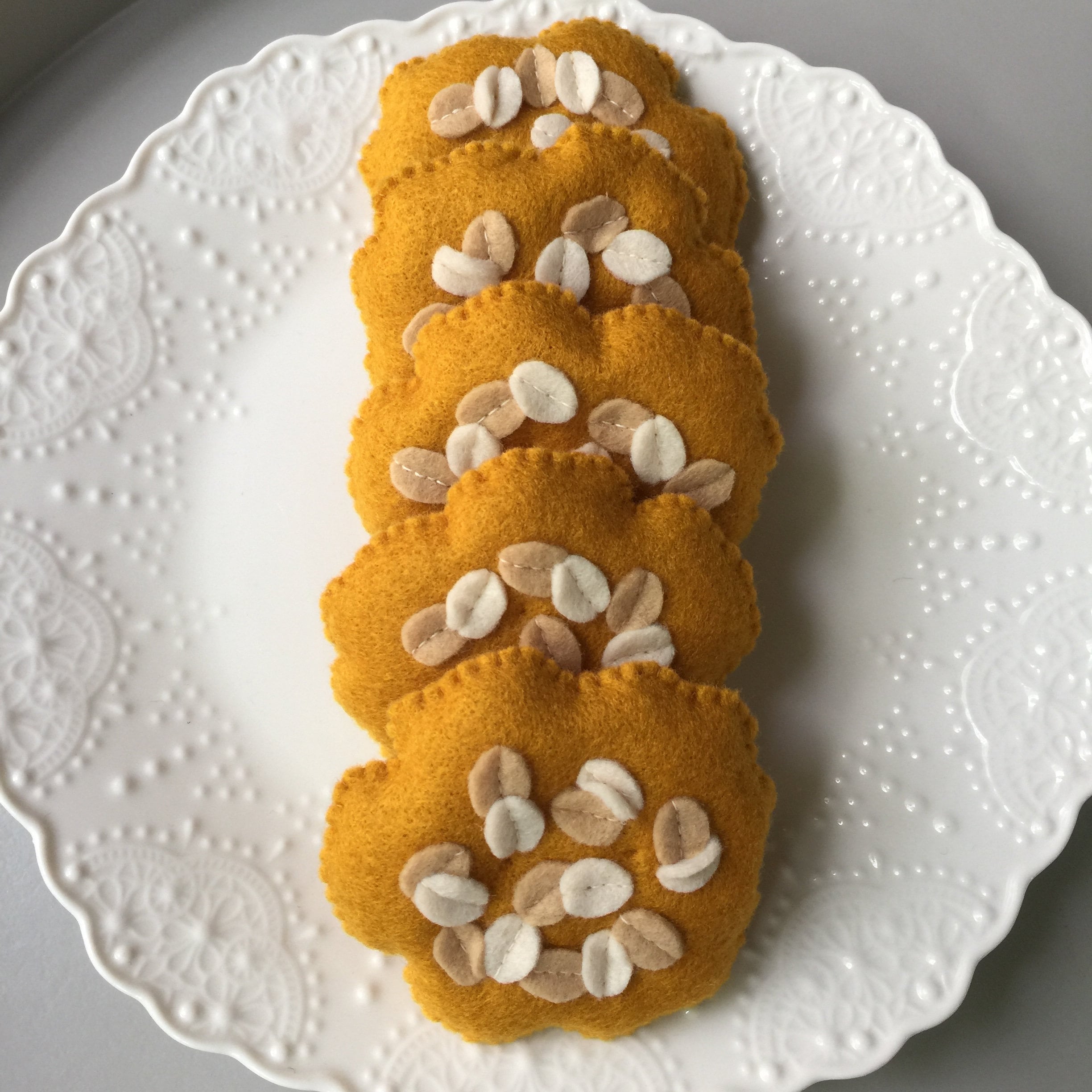 Felt Food Anzac Biscuits Traditional Australian Biscuits Oat - Etsy