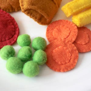Felt Chicken Nuggets and Chips, Felt Play Food Set, Felt Kids Meals ...