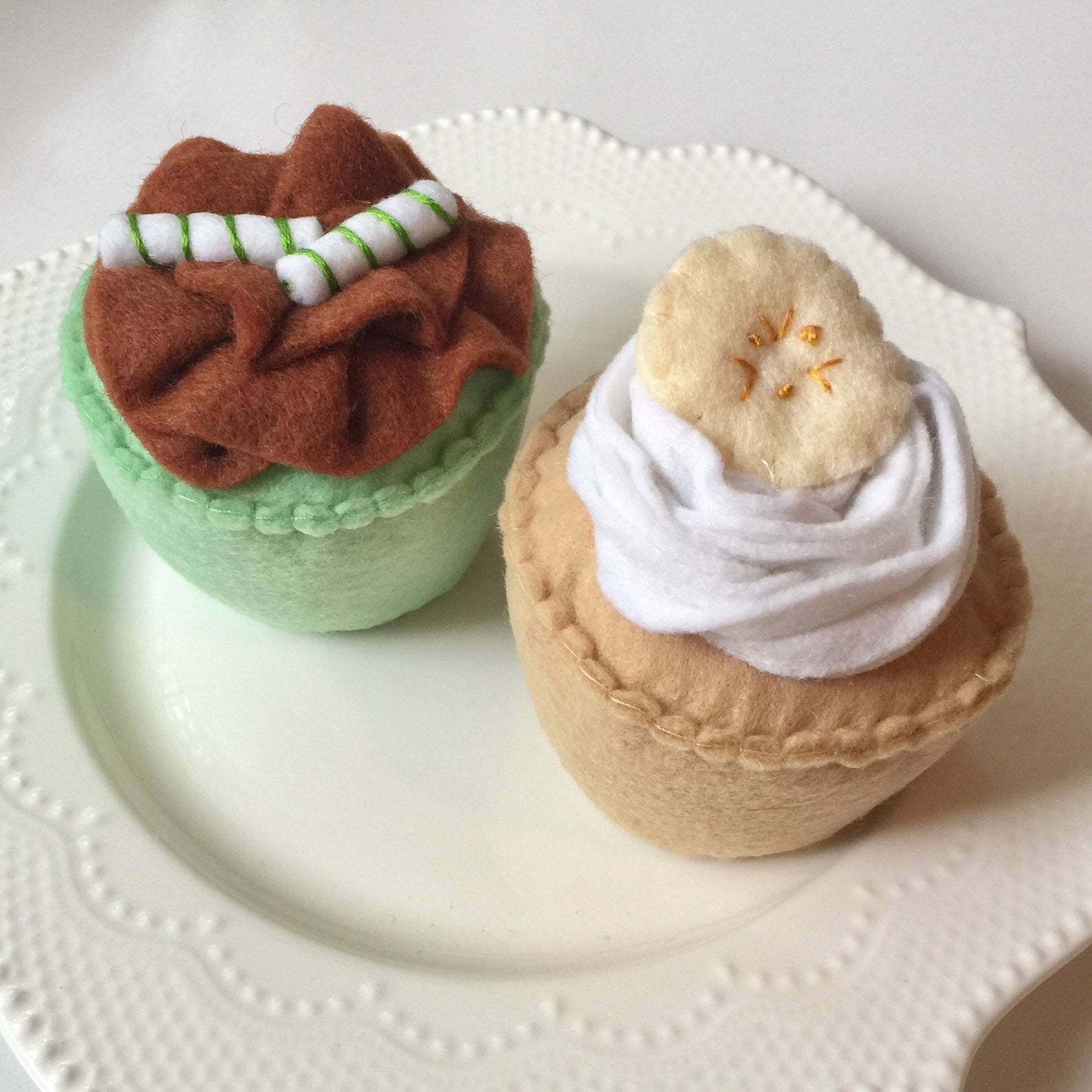 Felt Cupcakes Play Food Felt Food Bakery Toy Pretend Food | Etsy