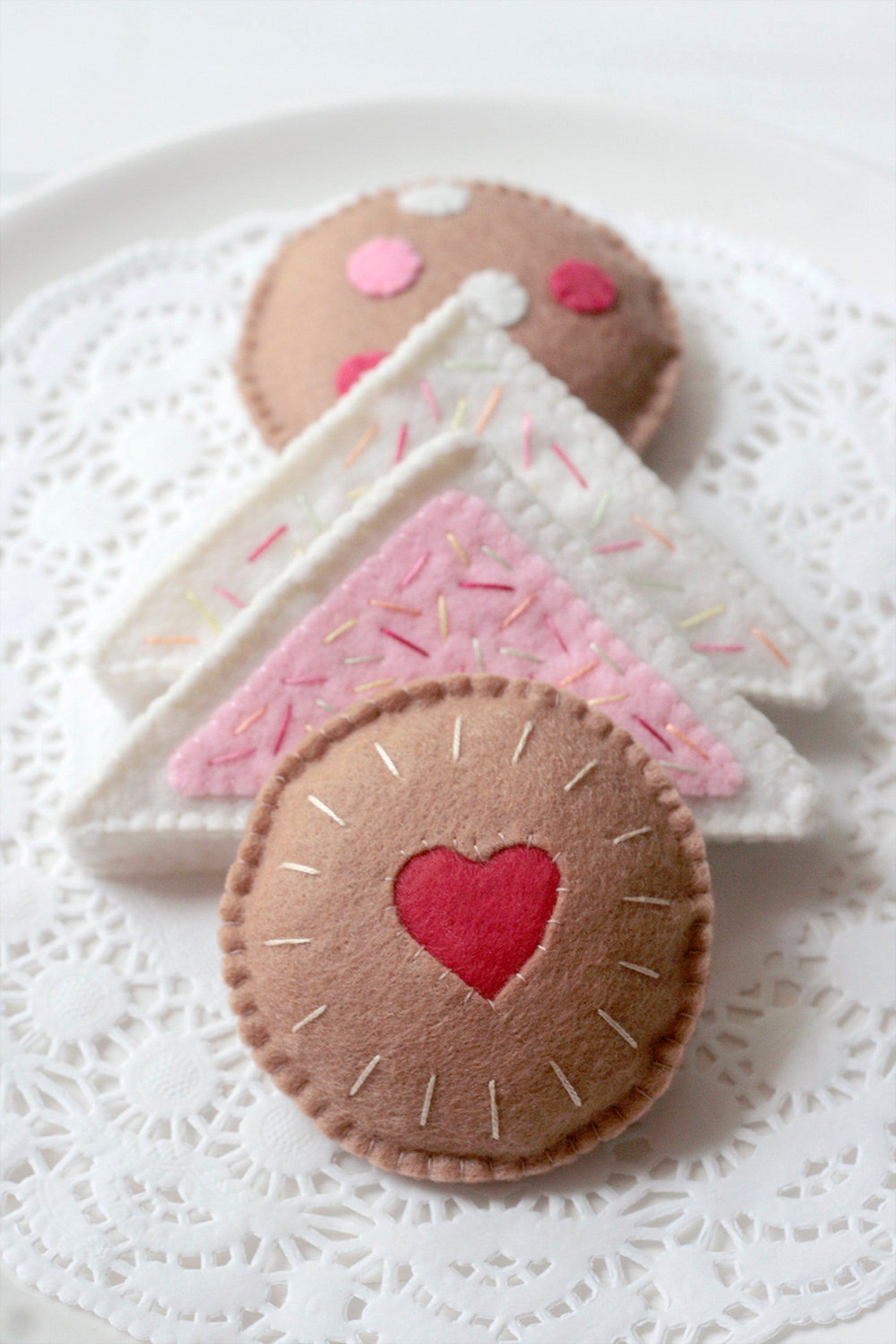 Felt Play Food Biscuits Chocolate Chip Cookie Jam Drop - Etsy