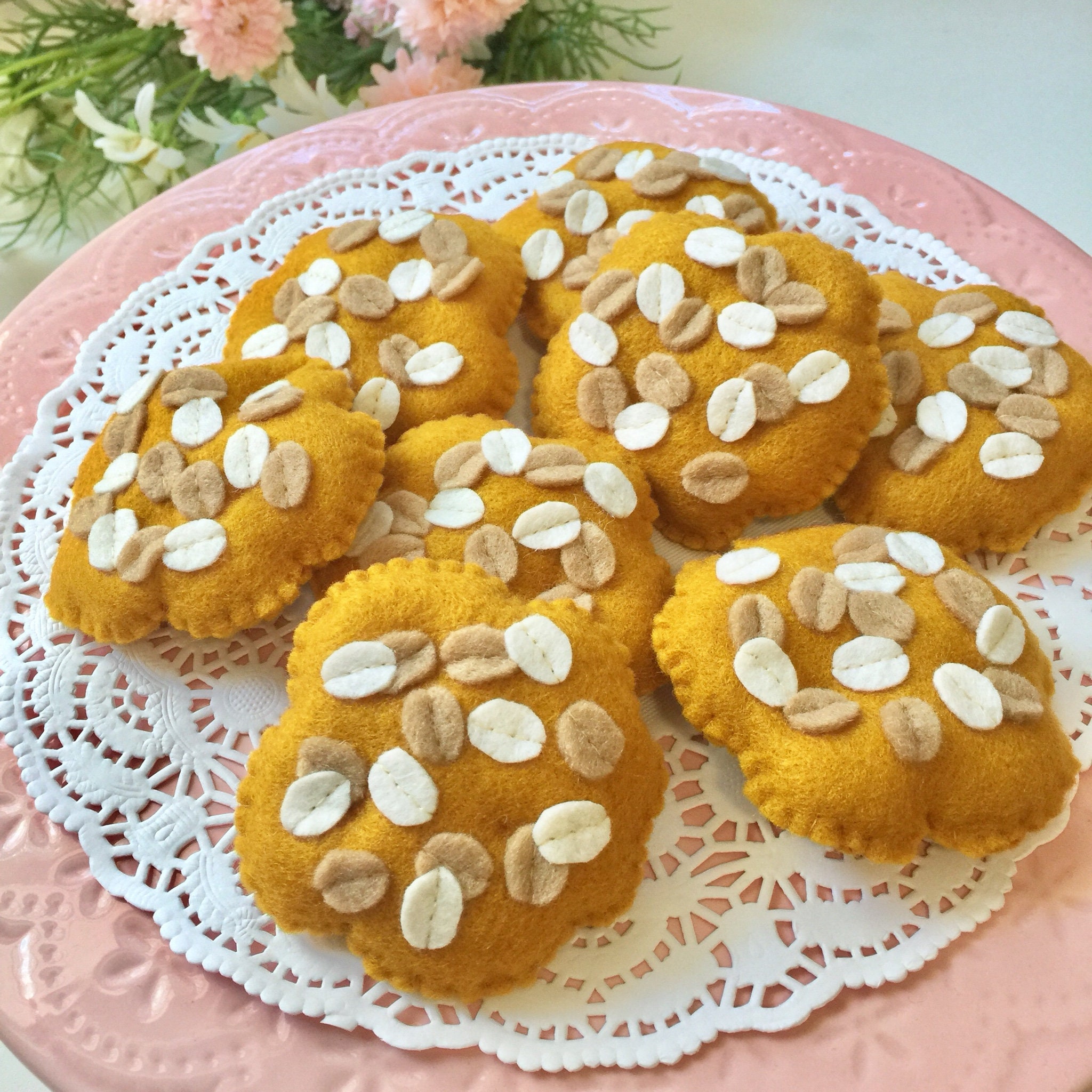 Felt Food Anzac Biscuits Traditional Australian Biscuits Oat - Etsy