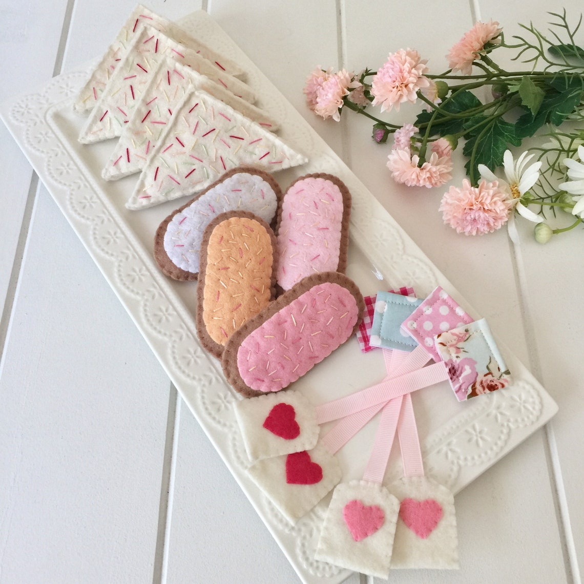 Tea Party Felt Tea Set Play Food Macarons Biscuits Sugar - Etsy Australia