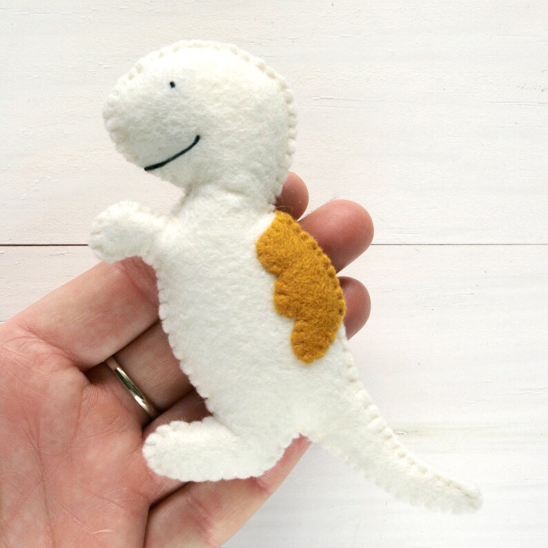 Felt Dinosaur Toys Four Handmade Plush Felt Dinosaurs | Etsy
