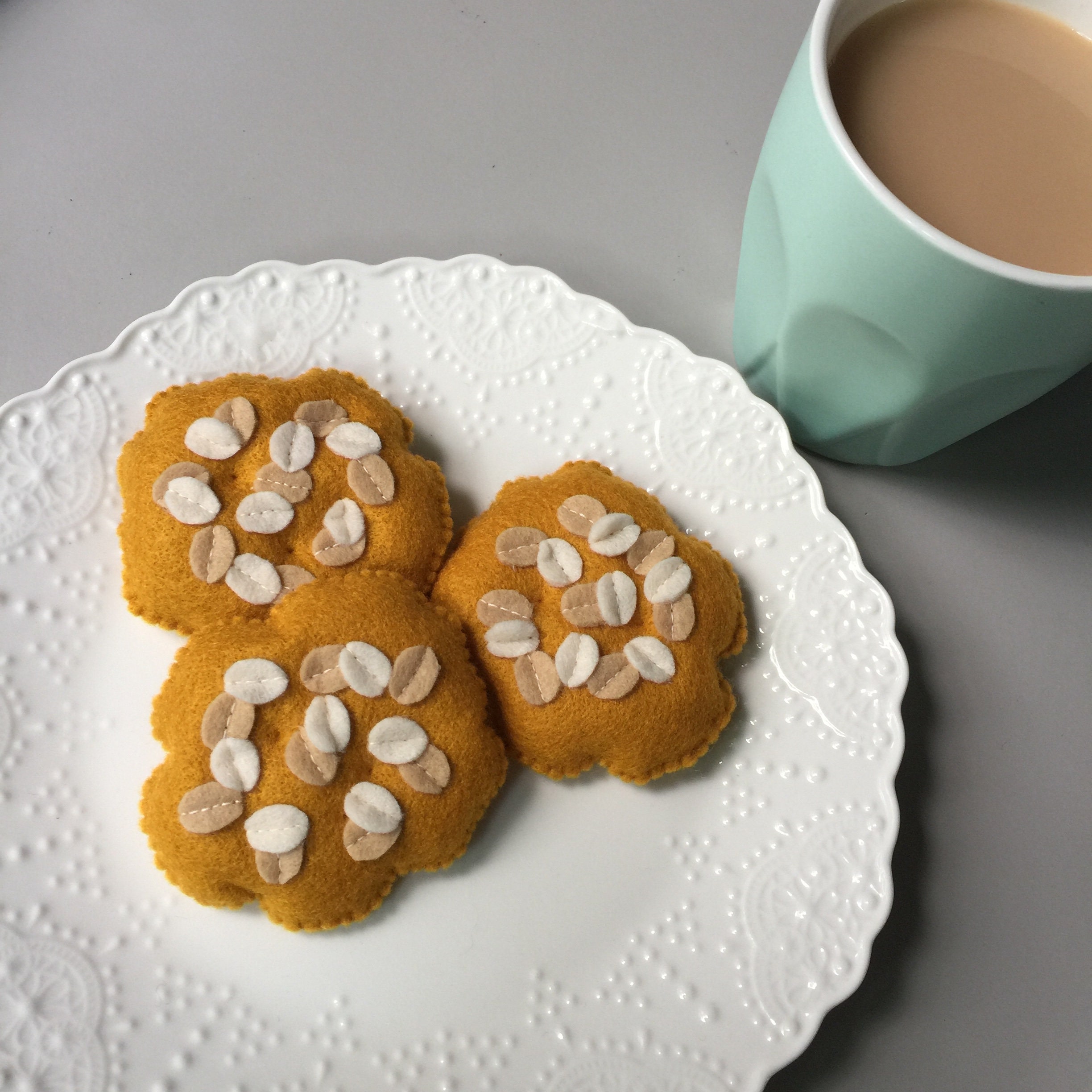Felt Food Anzac Biscuits Traditional Australian Biscuits Oat - Etsy