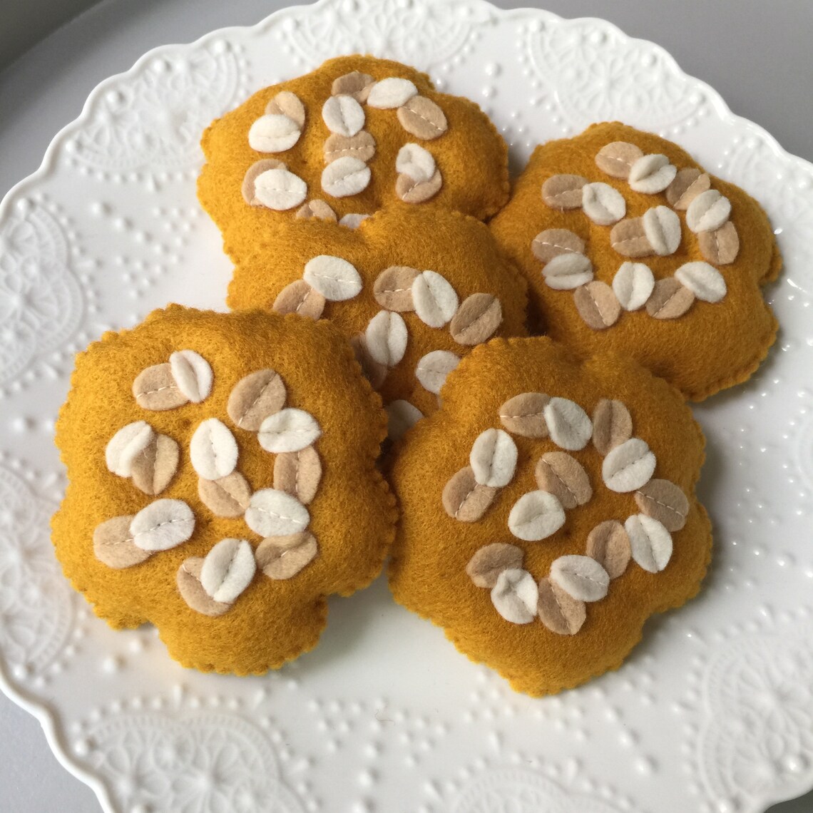 Felt Food Anzac Biscuits Traditional Australian Biscuits Oat - Etsy