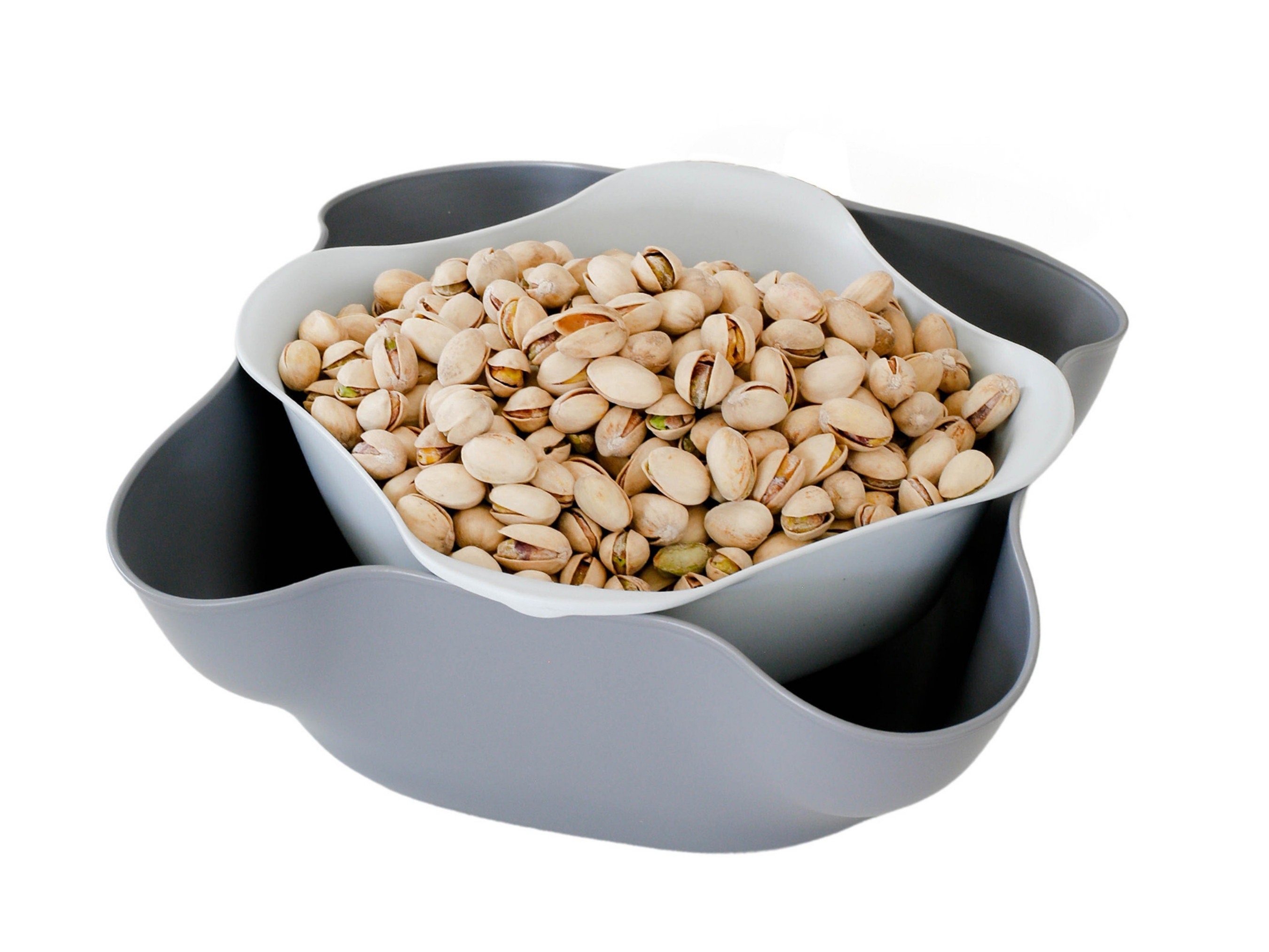 Pistachio Bowl W/ Shell Storage, Large Double Dish Serving Bowl, Fun ...