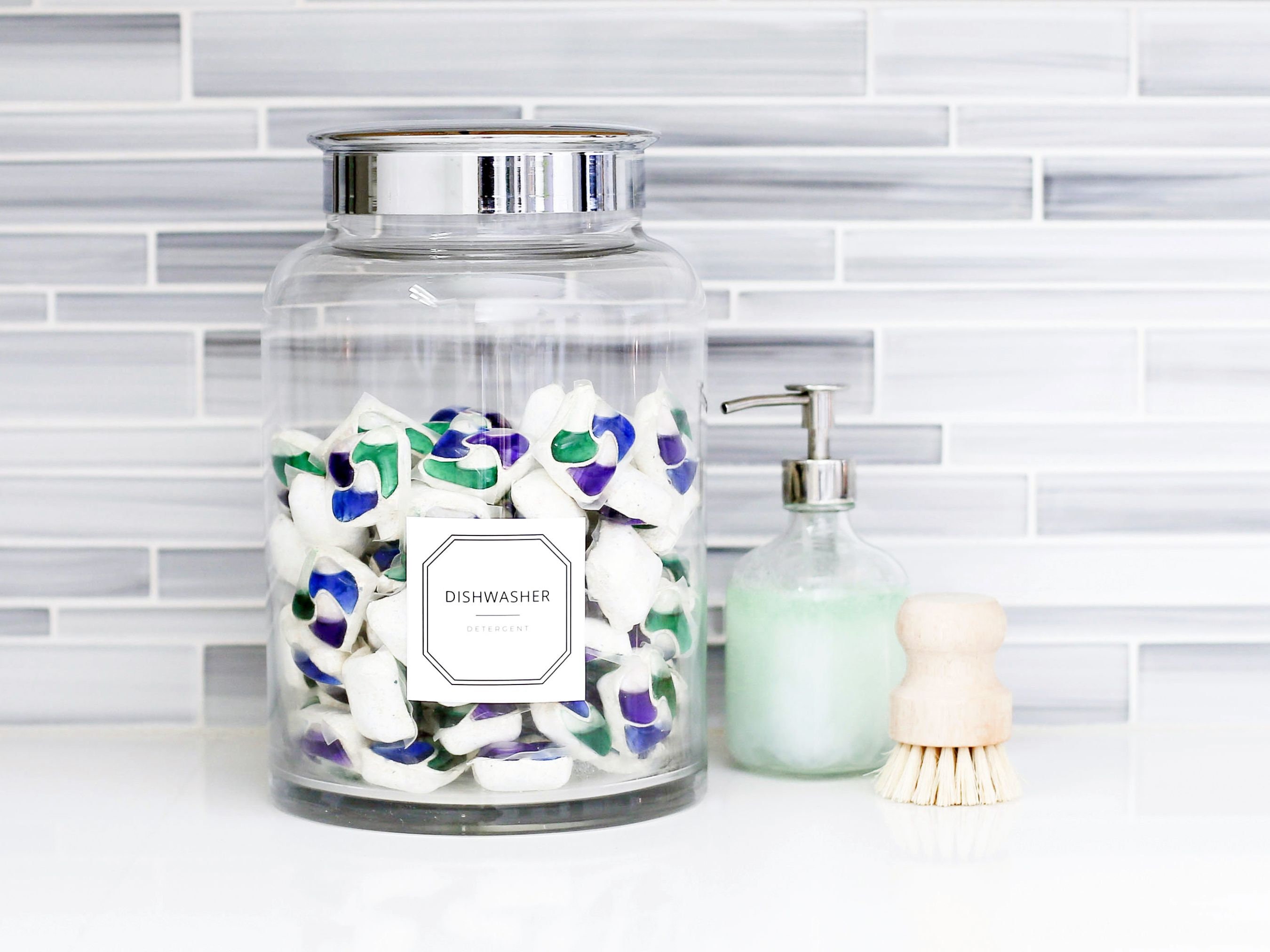 White Minimalist Laundry Room Labels Great for Laundry Pods - Etsy