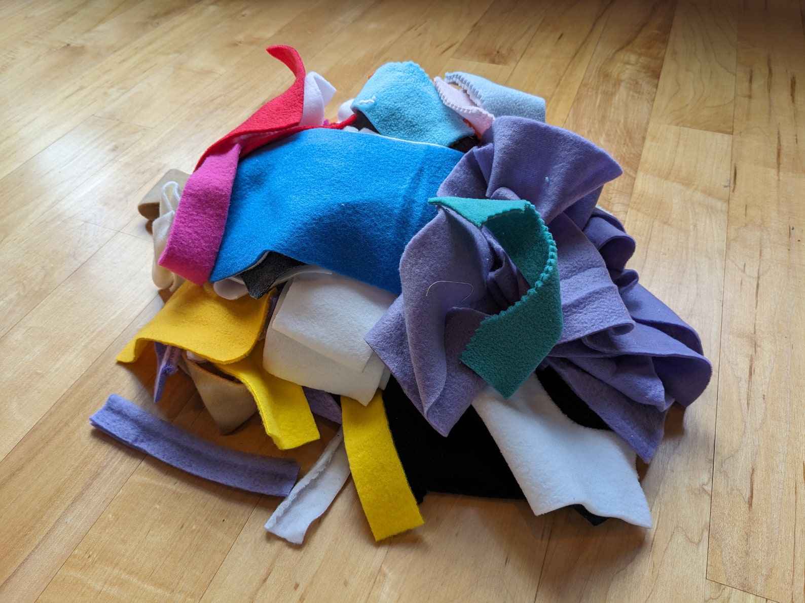 Fleece Scraps by the Pound - Random Colors and Sizes - Etsy