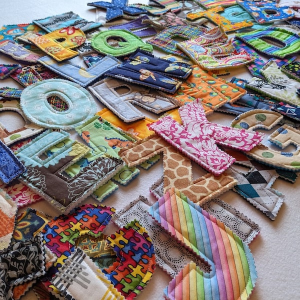 Fabric Letters - Etsy