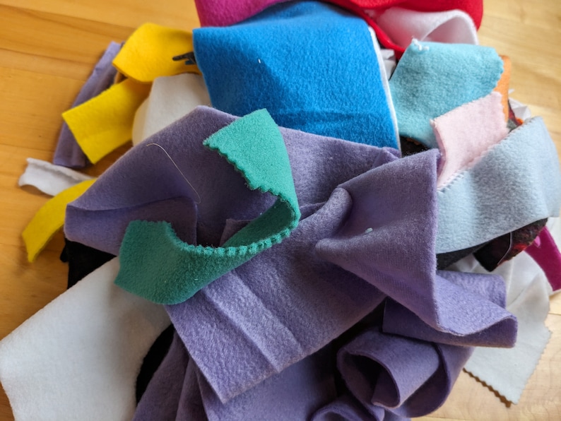 Fleece Scraps by the Pound - Random Colors and Sizes - Etsy