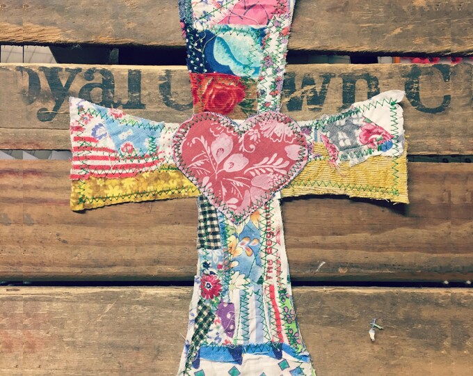 Large Cross Patch, Sew on Cross Patch, Patches for Upcycled Clothing ...