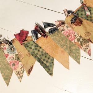 Boho Garland, Pennant Garland, Shabby Chic, Hippie Decor, Boho Decor ...