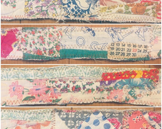 Snippet Roll, 5 Feet, Slow Stitch Kit, Patchwork Snippet Roll, Fabric ...