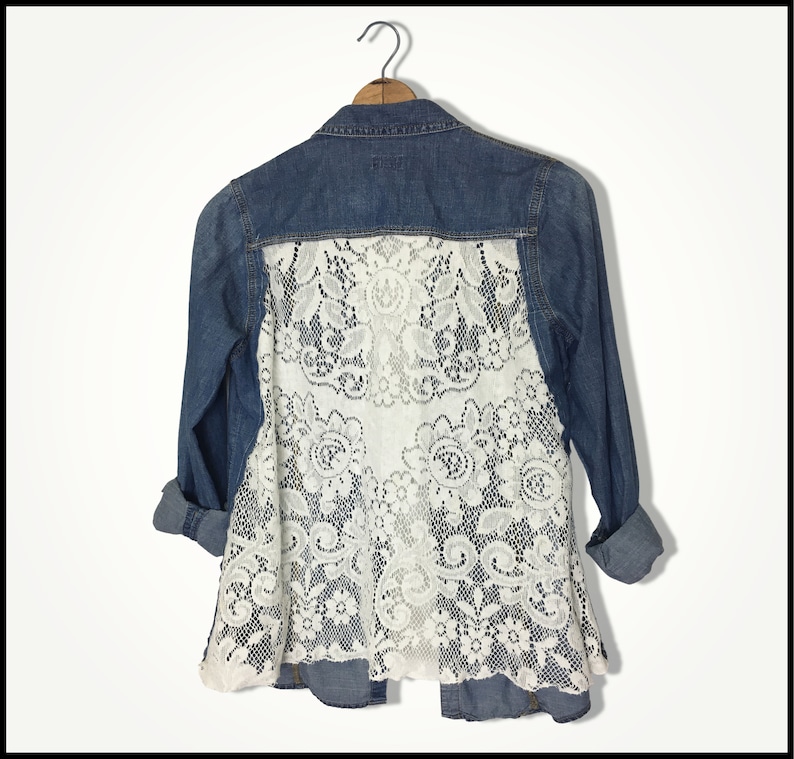 Lace Back Denim Shirt Video Tutorial DIY Sewing Tutorial - Etsy