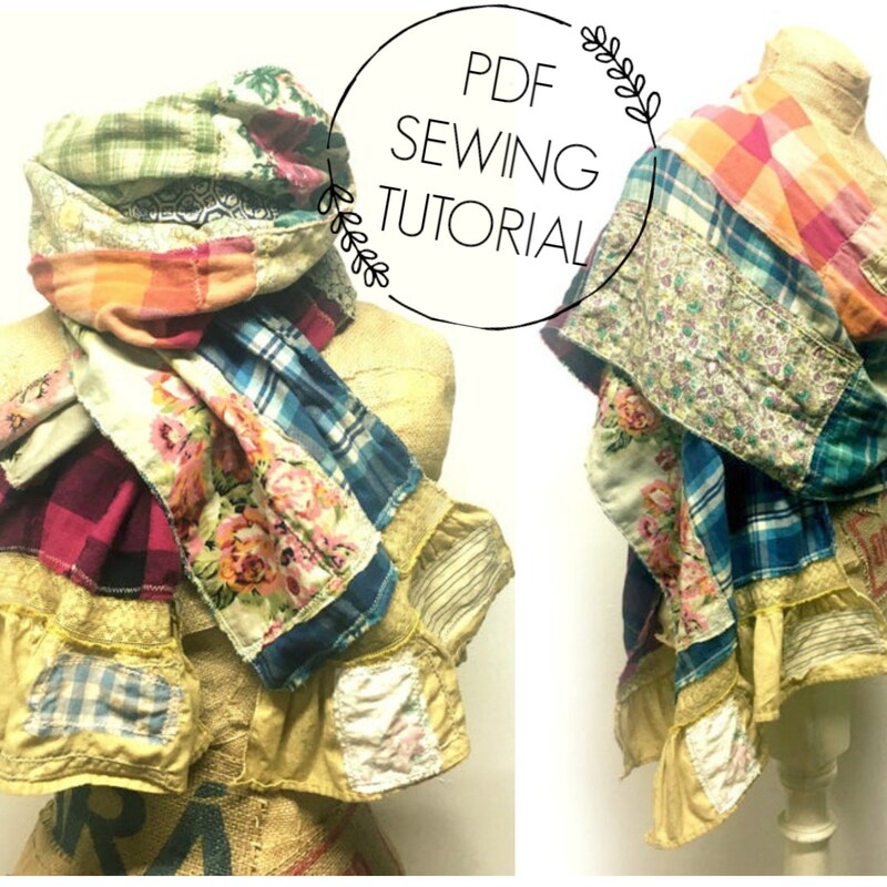 Upcycled Scarf - Etsy