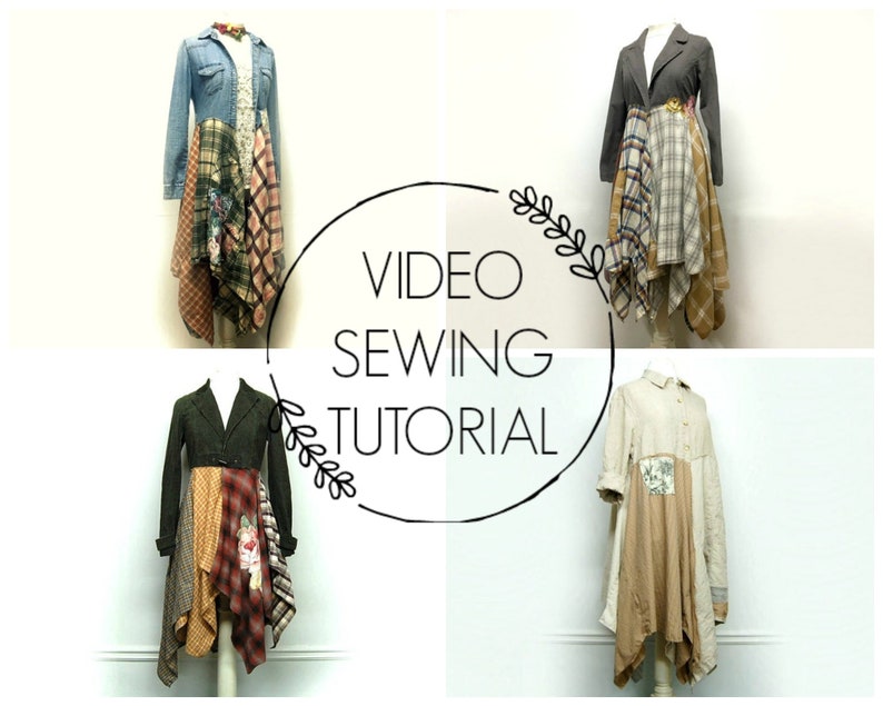 Long Jacket Tutorial Duster DIY Sewing Class Sewing | Etsy