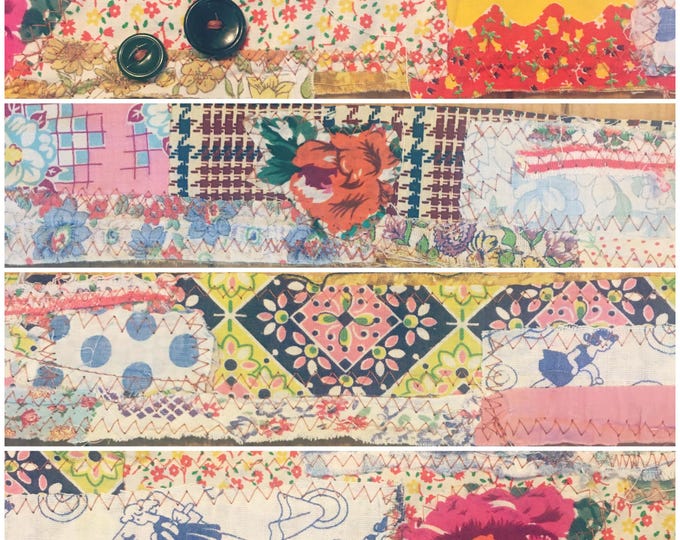 Heart Fabric Collage, Set of 3, Heart Patches, Sew on Patches, Junk ...