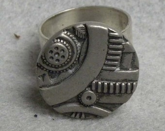 Medieval King's Gold Plated Pewter Ring - Etsy