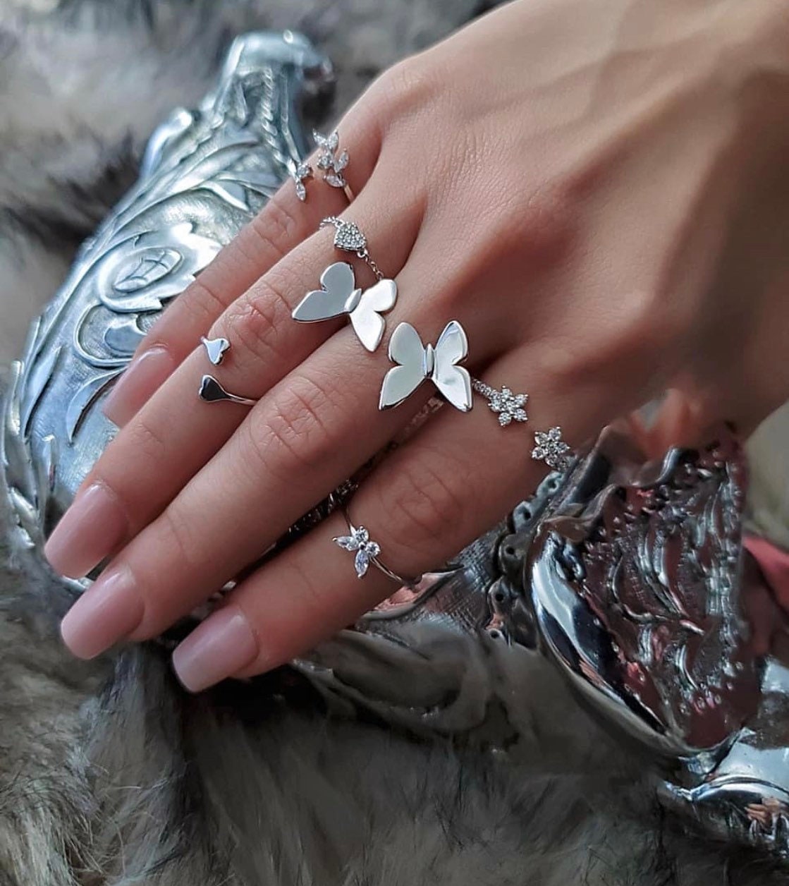 Butterfly Ring - Etsy