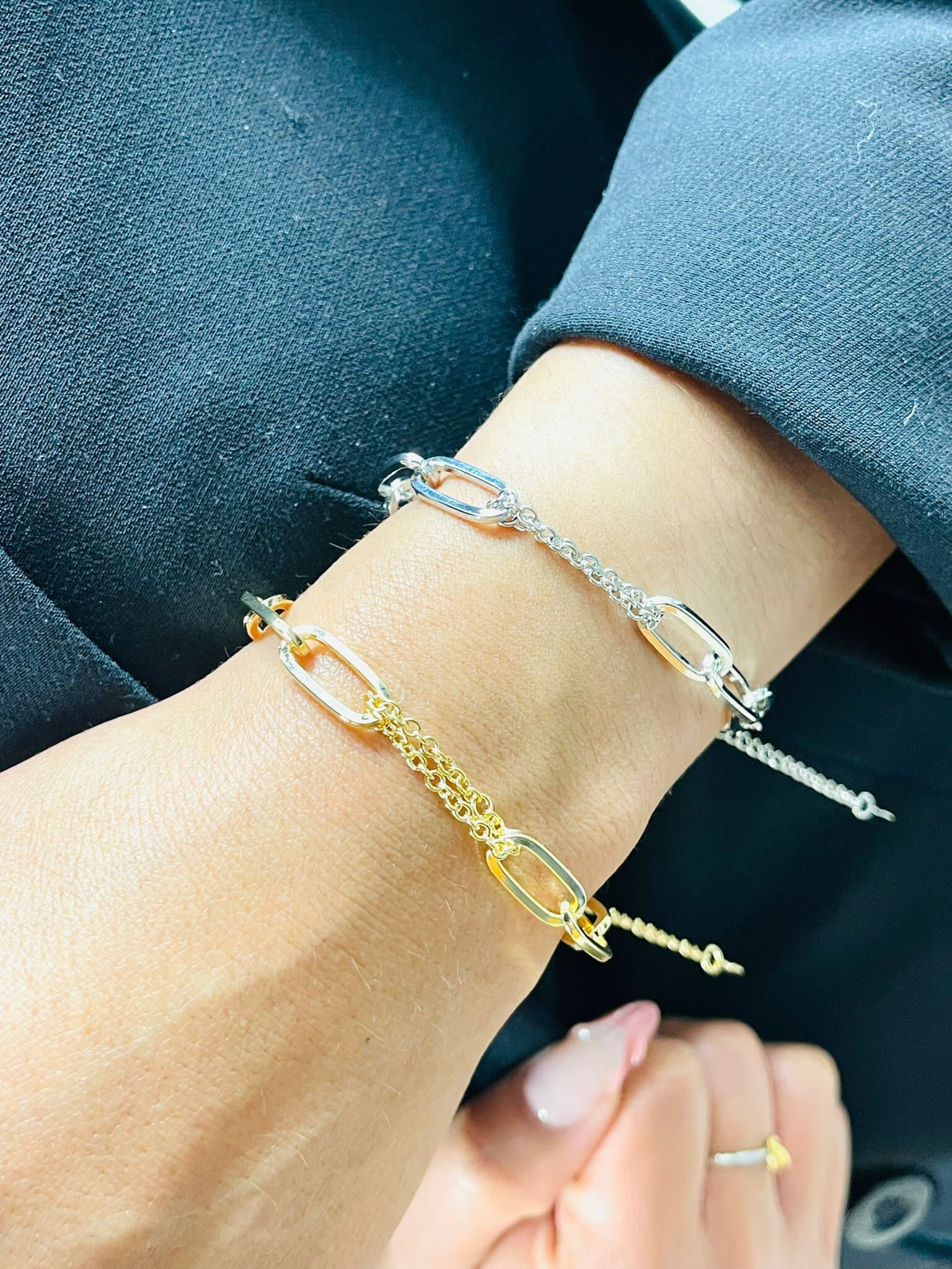 Link and Chain Bracelet - Etsy