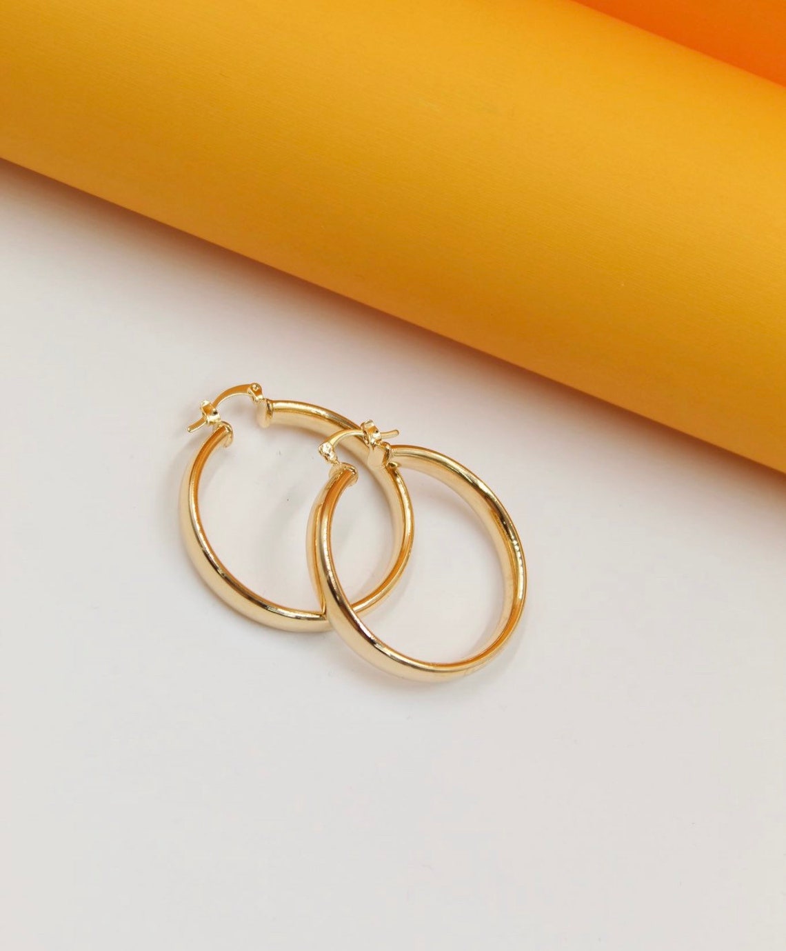 Simple Gold Hoops - Etsy