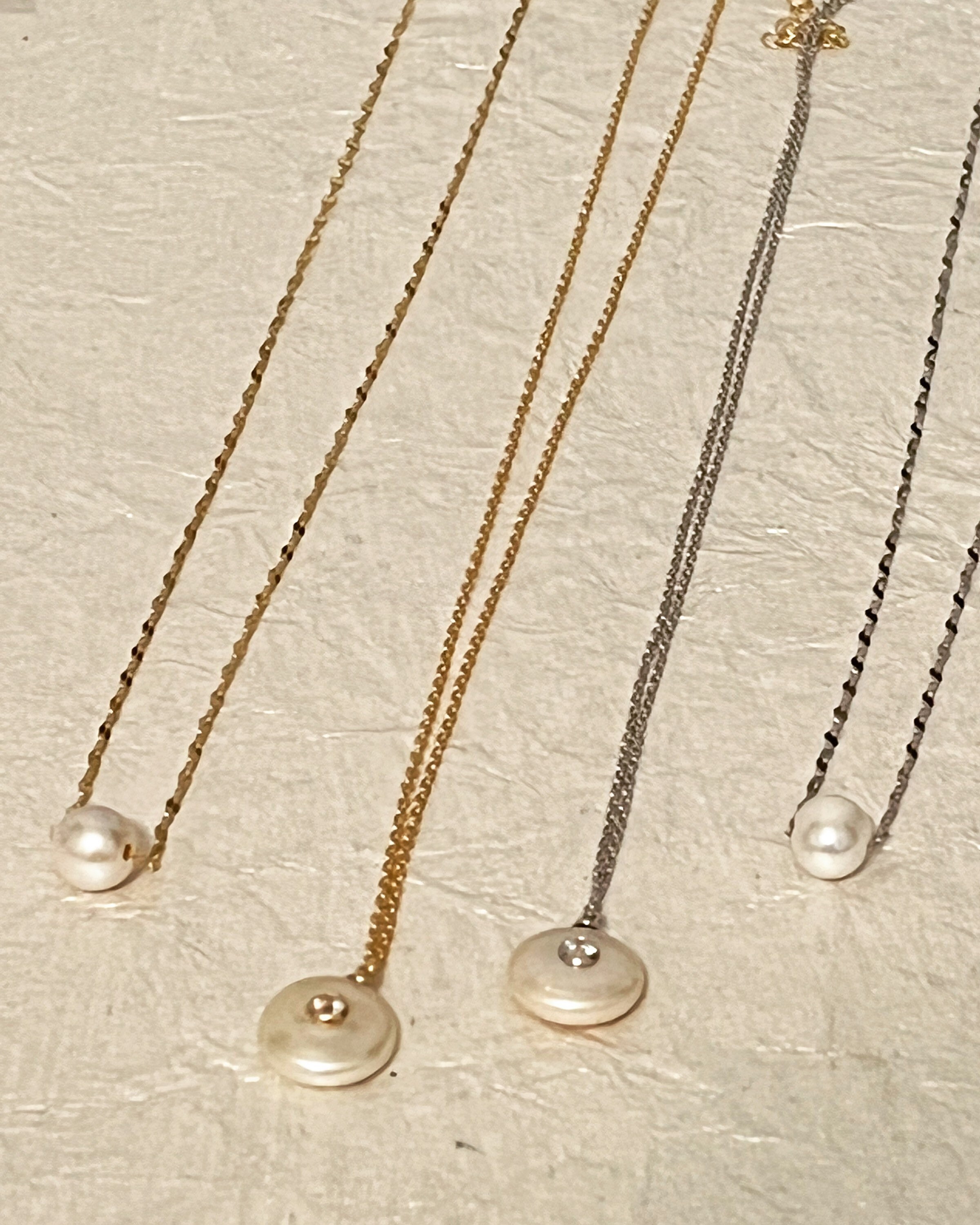 Solitaire Pearl Necklace. Sterling Silver .925 - Etsy