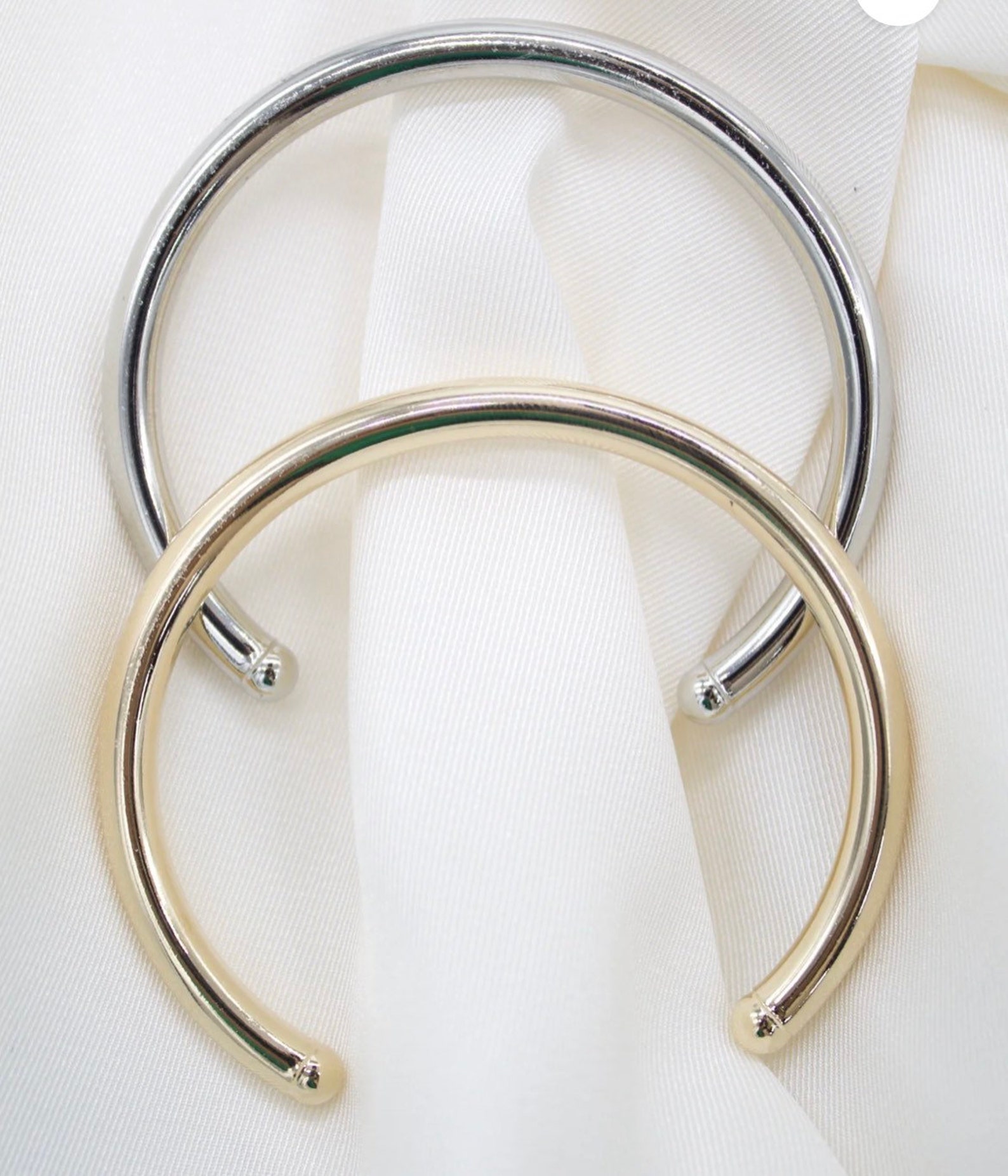 18K Gold Filled 4mm Rounded Wrist Cuff Bangle - Etsy