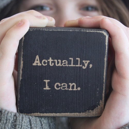 Mini Quote Block Motivational Quote Strength Quote Office - Etsy