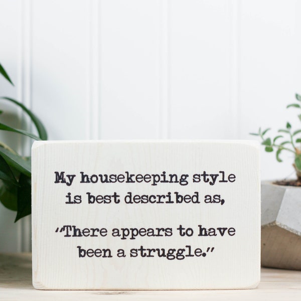 Messy House Sign - Etsy