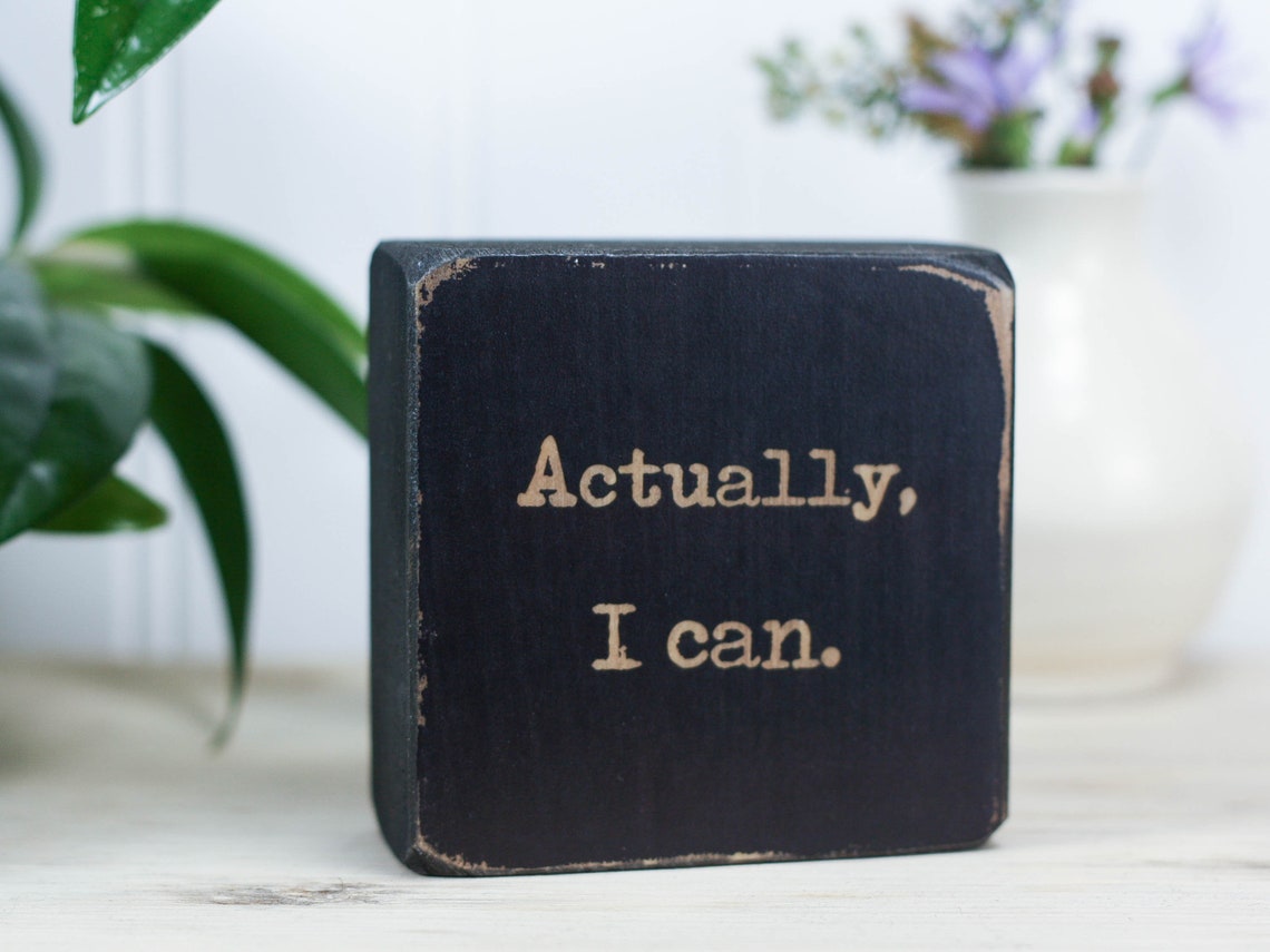 Mini Quote Block Motivational Quote Strength Quote Office - Etsy