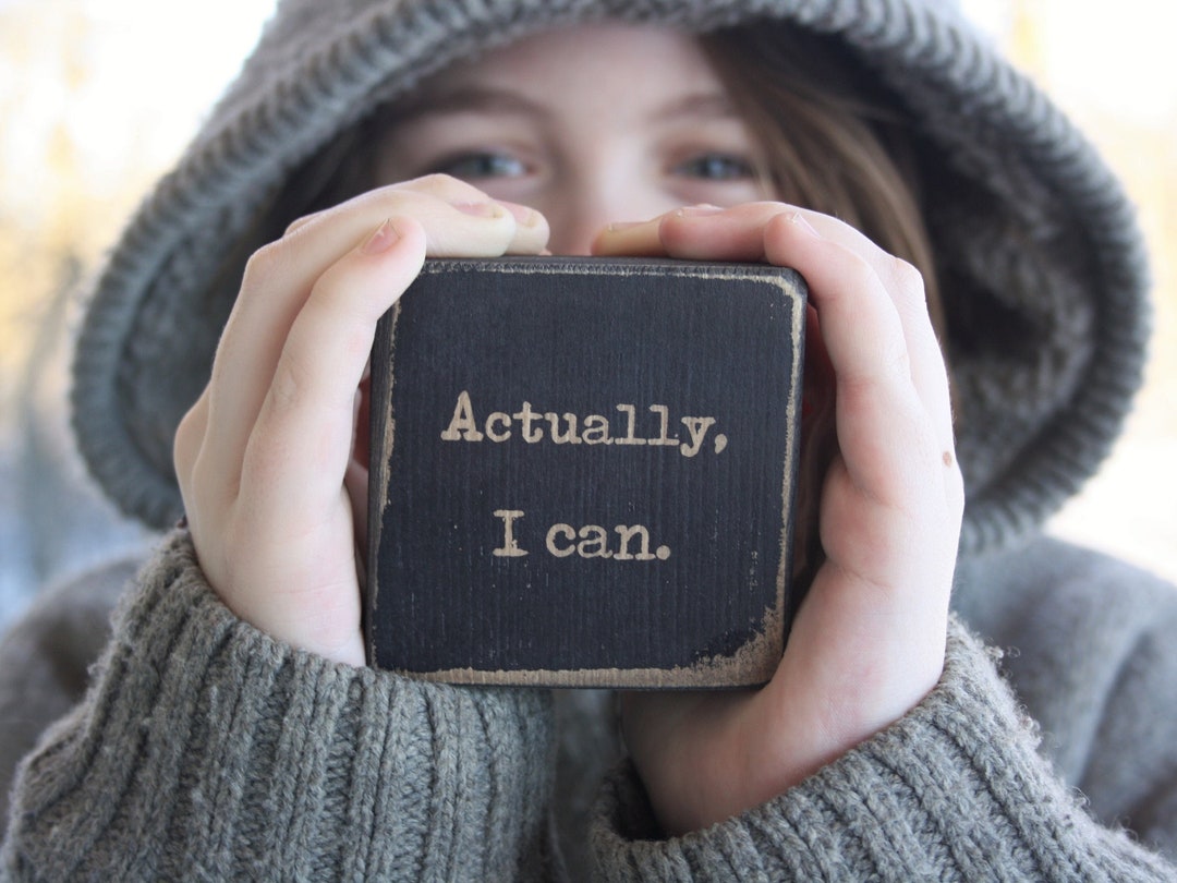 Mini Quote Block, Motivational Quote, Strength Quote, Office Decor ...