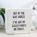 Mini Whitewashed Wood Sign, Home Office Decor, Funny Desk Accessory ...