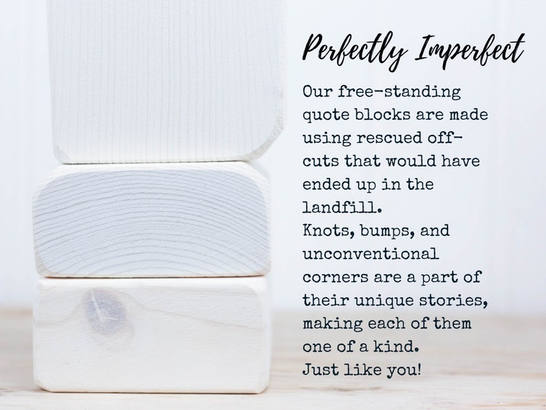 Small 3x3 Desk Sign With Inspirational Quote - Etsy