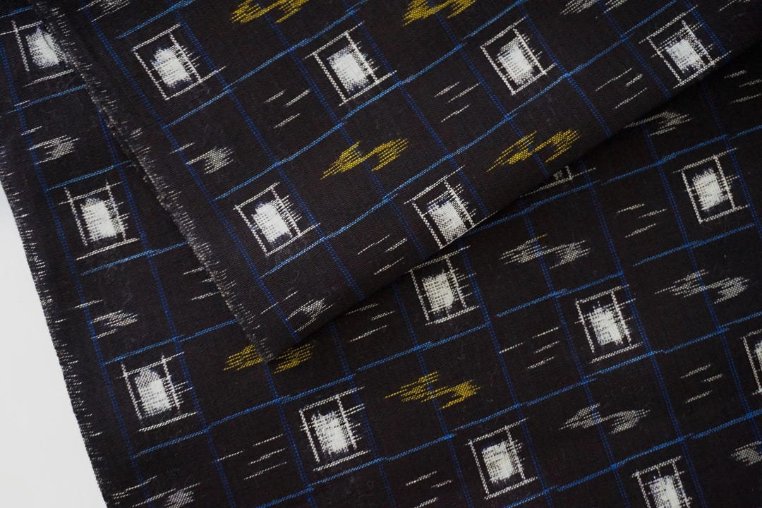 Vintage Japanese Indigo Kurume Kasuri Cotton Kimono Fabric - Etsy