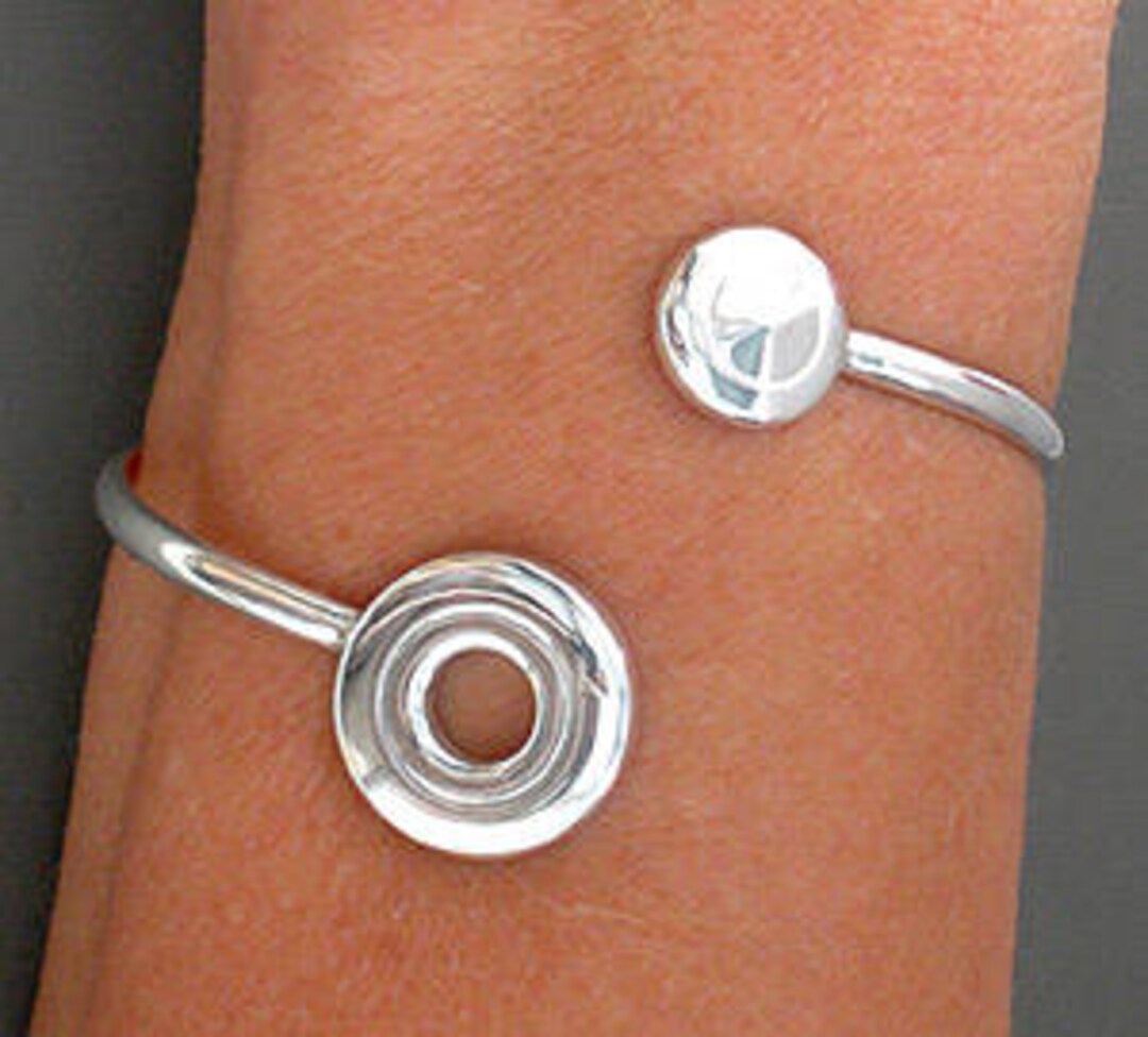 Flute Jewelry, Sterling Silver Flute Key, Bracelet Open Hole Flute Key ...
