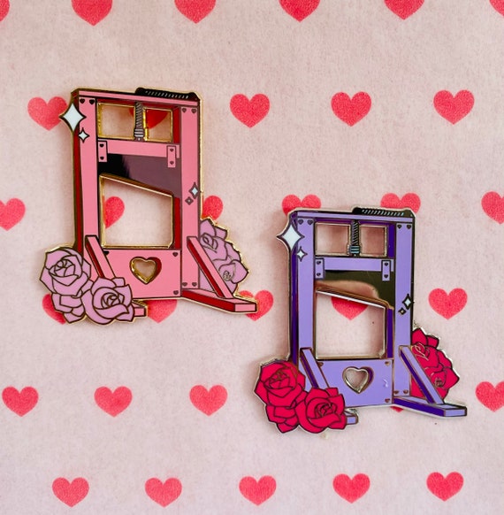 Cute Guillotine Enamel Pin | Etsy