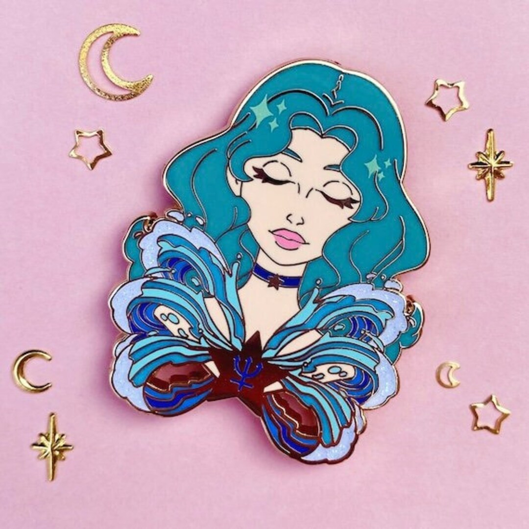 Sailor Neptune Enamel Pin - Etsy