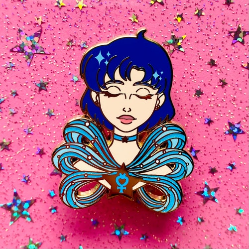 Sailor Mercury Witch Enamel Pin Pastel Sailor Moon Pin - Etsy